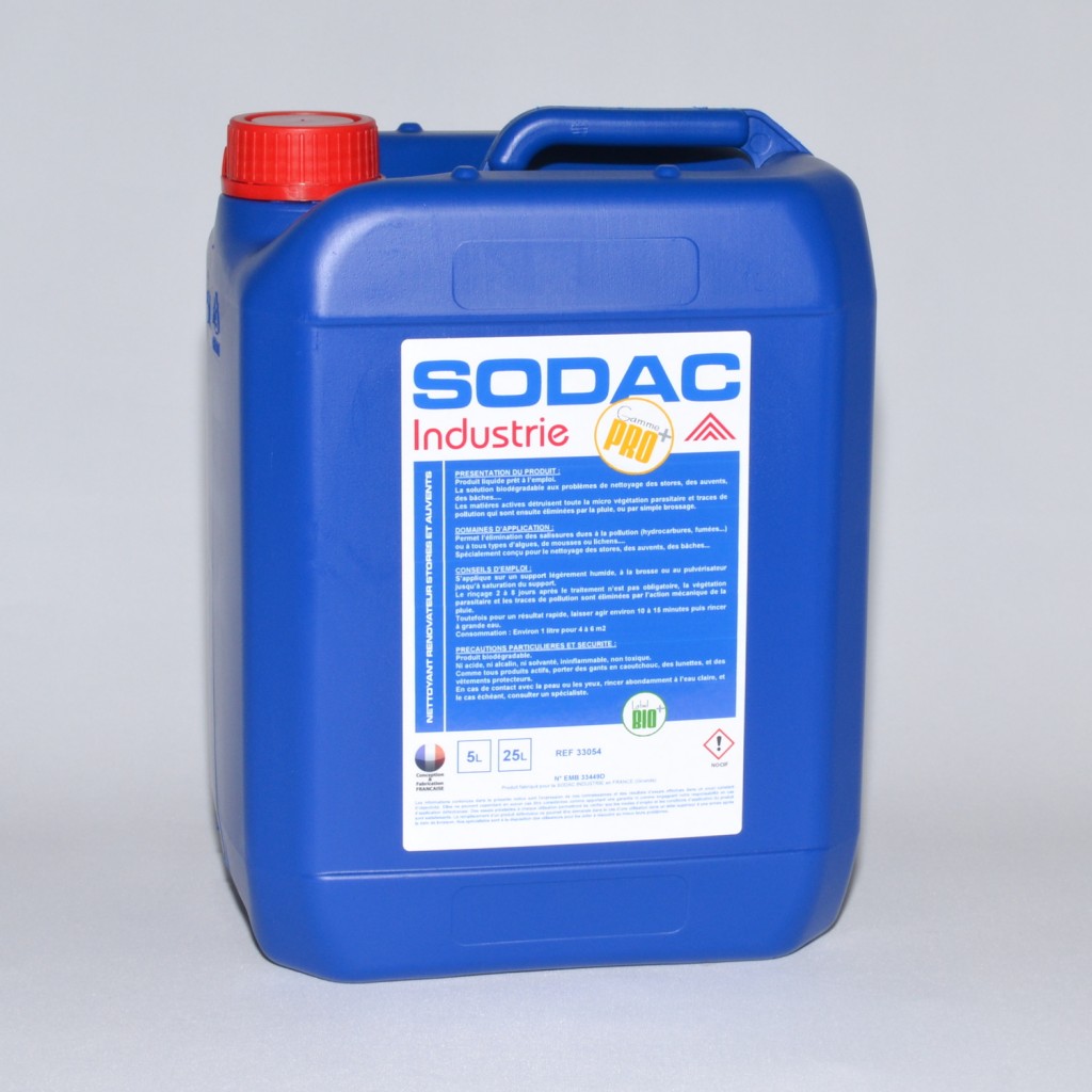 Nettoyant Rénovateur Stores et Auvents - SODAC | Sodac Industrie